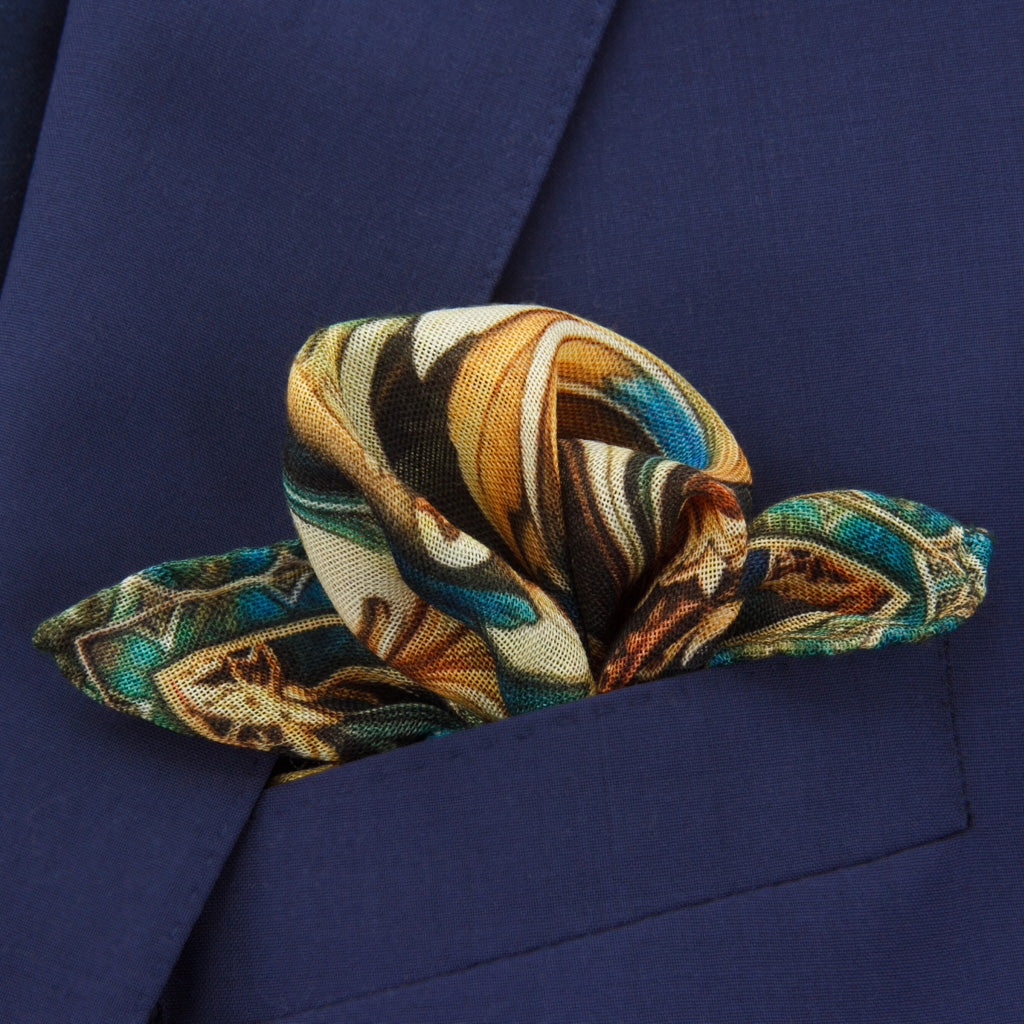 Pocket Square Fleur De Lis Floral – Dapper Classics®