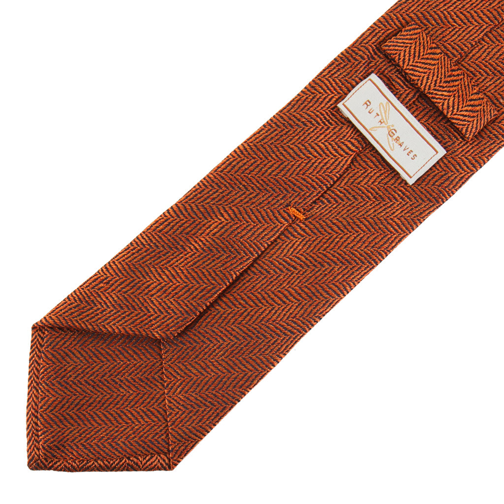 Rust Herringbone Fine Silk Necktie – Dapper Classics®