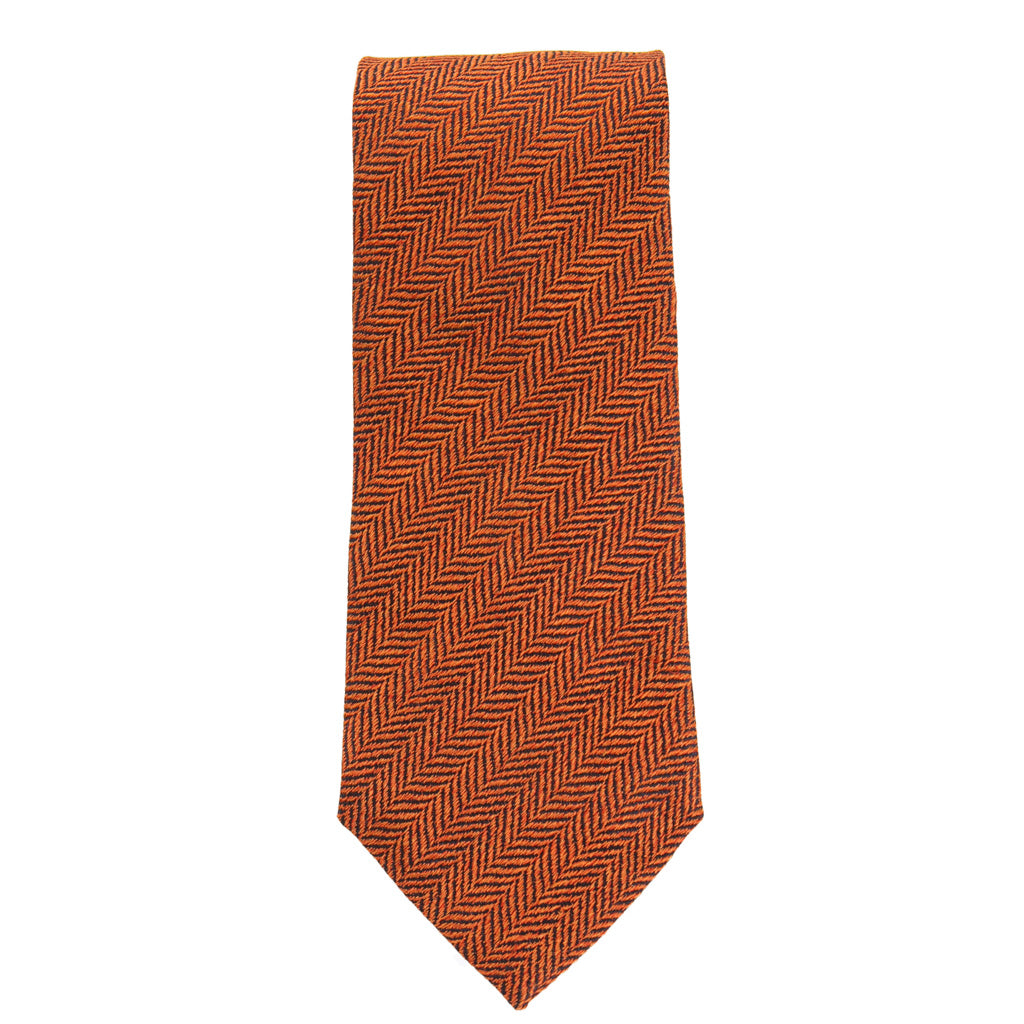 Rust Herringbone Fine Silk Necktie – Dapper Classics®