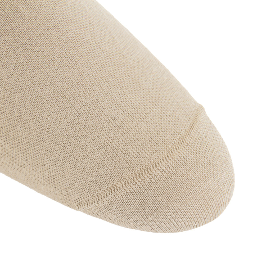 Tan Cotton High Vamp Sock Linked Toe No-Show – Dapper Classics®